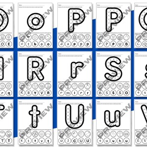 Alphabet Dot Marker Printables, ABC Do A Dot, Upper and Lower Case ...