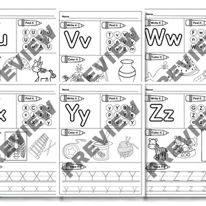 Alphabet Review Morning Work Practice, Kindergarten, Preschool, ABC ...