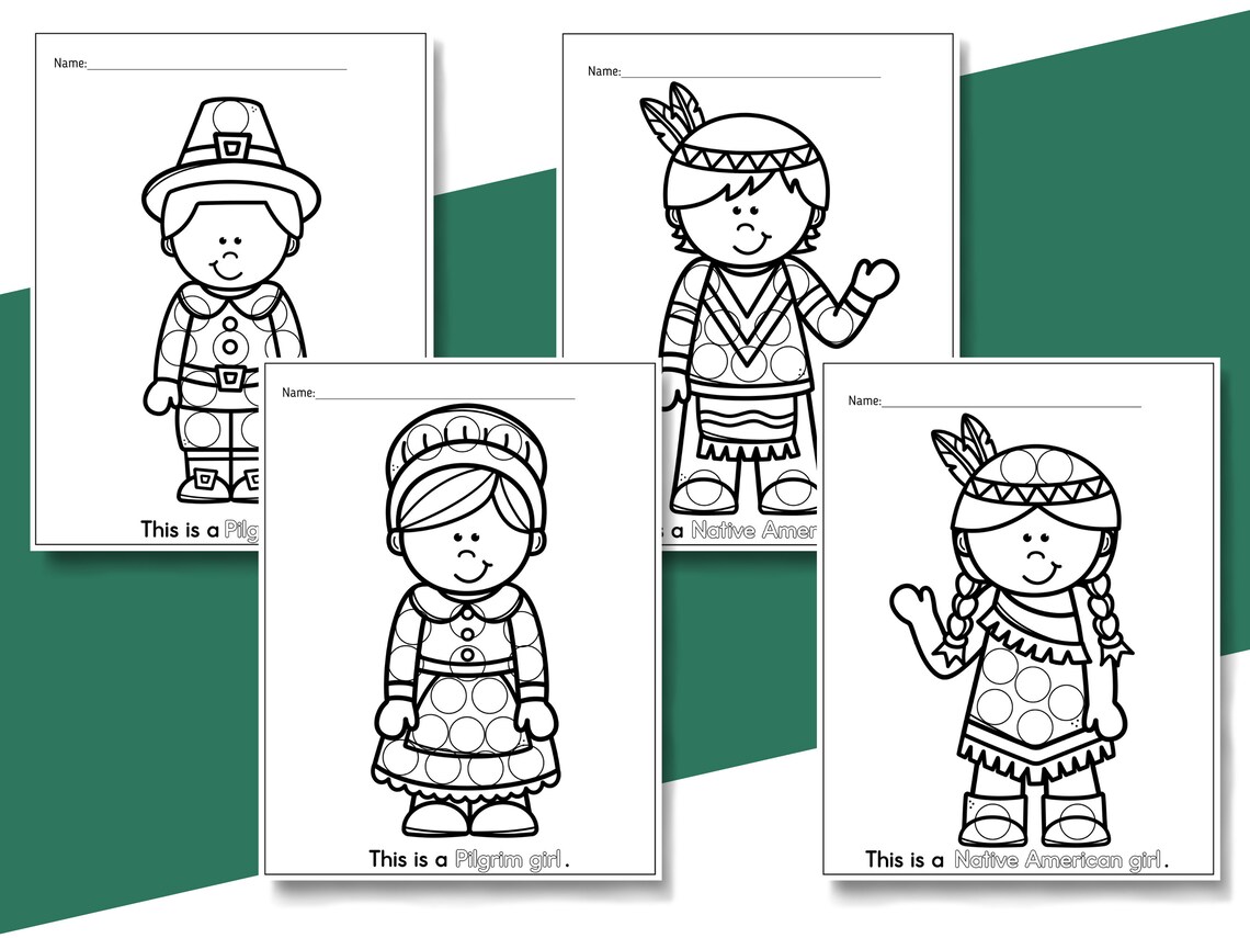 Thanksgiving Themed Dot Marker Printables, Do-a-dot Printable ...