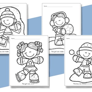 Winter Themed Dot Marker Printables, Do-a-dot Printable, Winter Dot ...