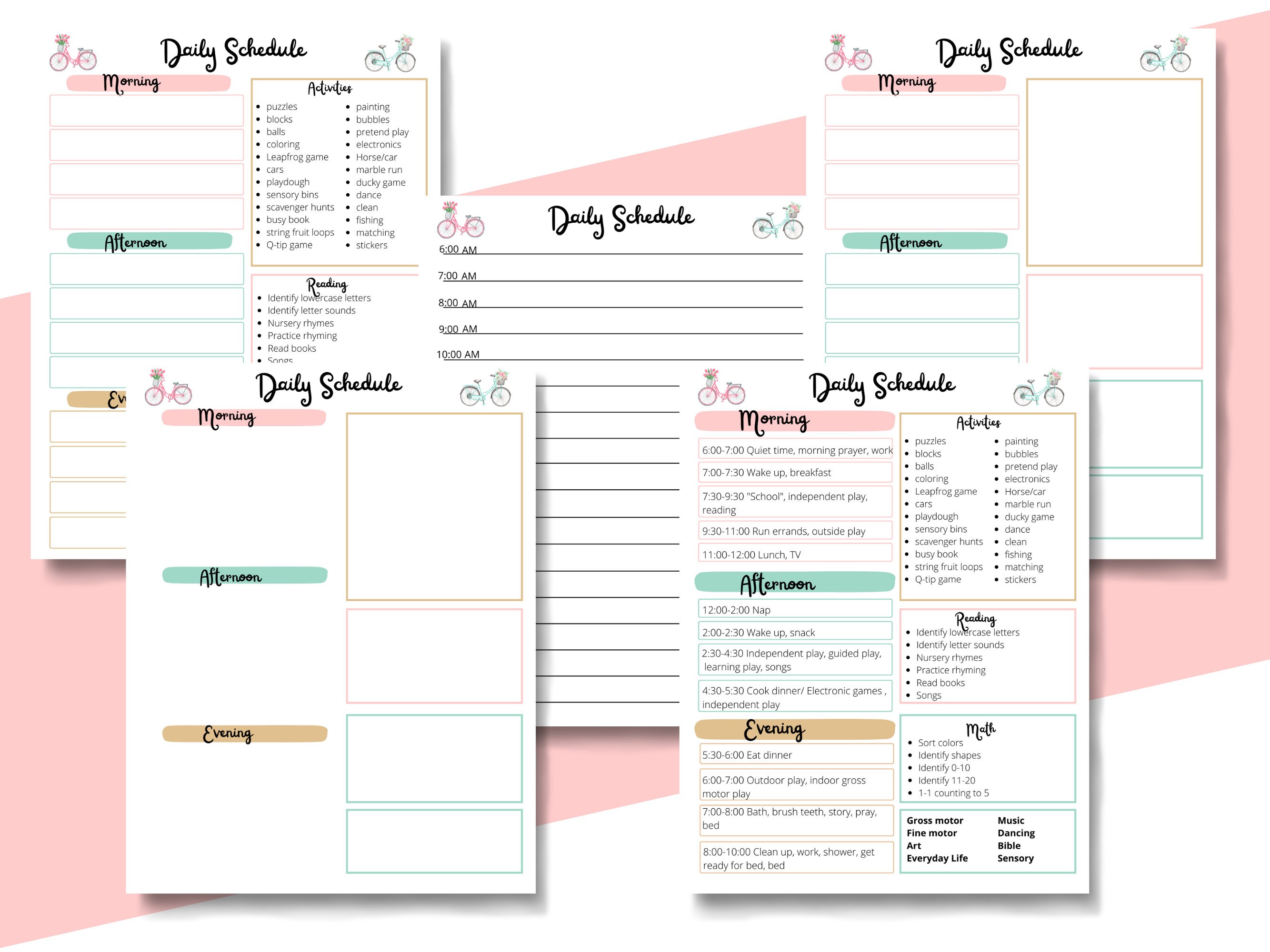 Daily Routine Task Cards, Homeschool Schedule, Toddler Schedule, Stay ...