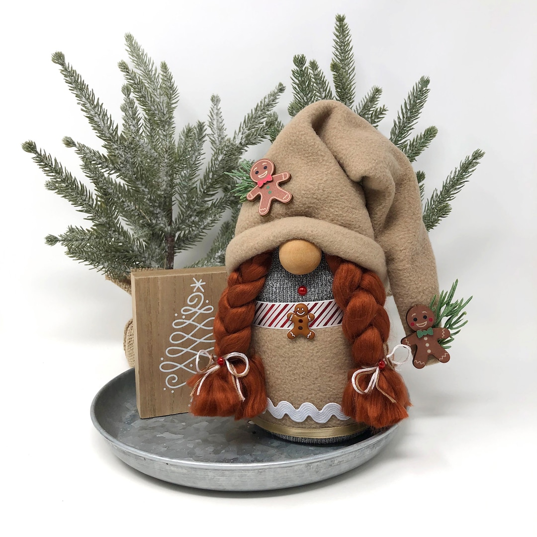 Holiday Gingerbread Female Gnome Christmas Gnome Christmas - Etsy