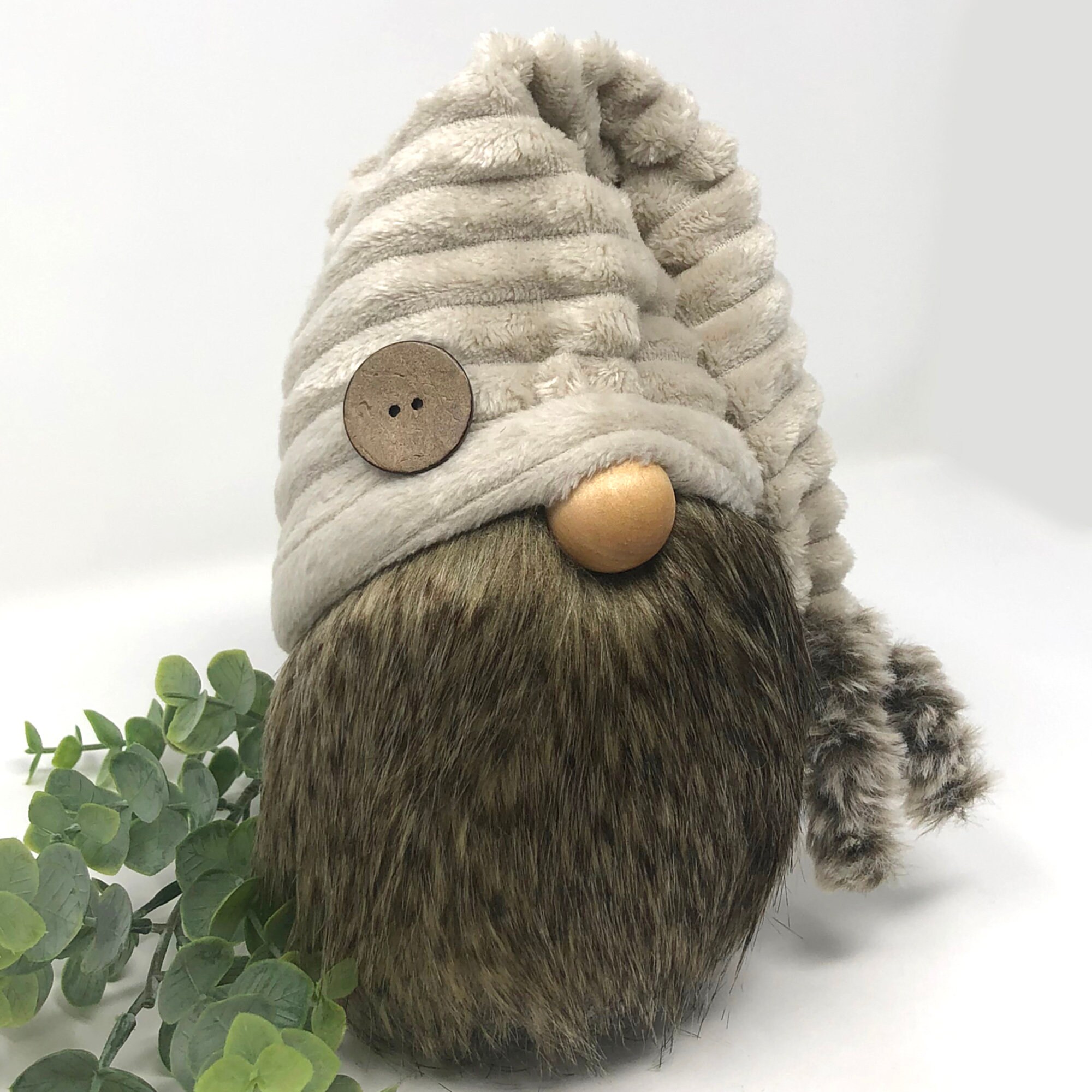 Fuzzy Forest Gnome Gnome Decor Rustic Modern Gnome - Etsy