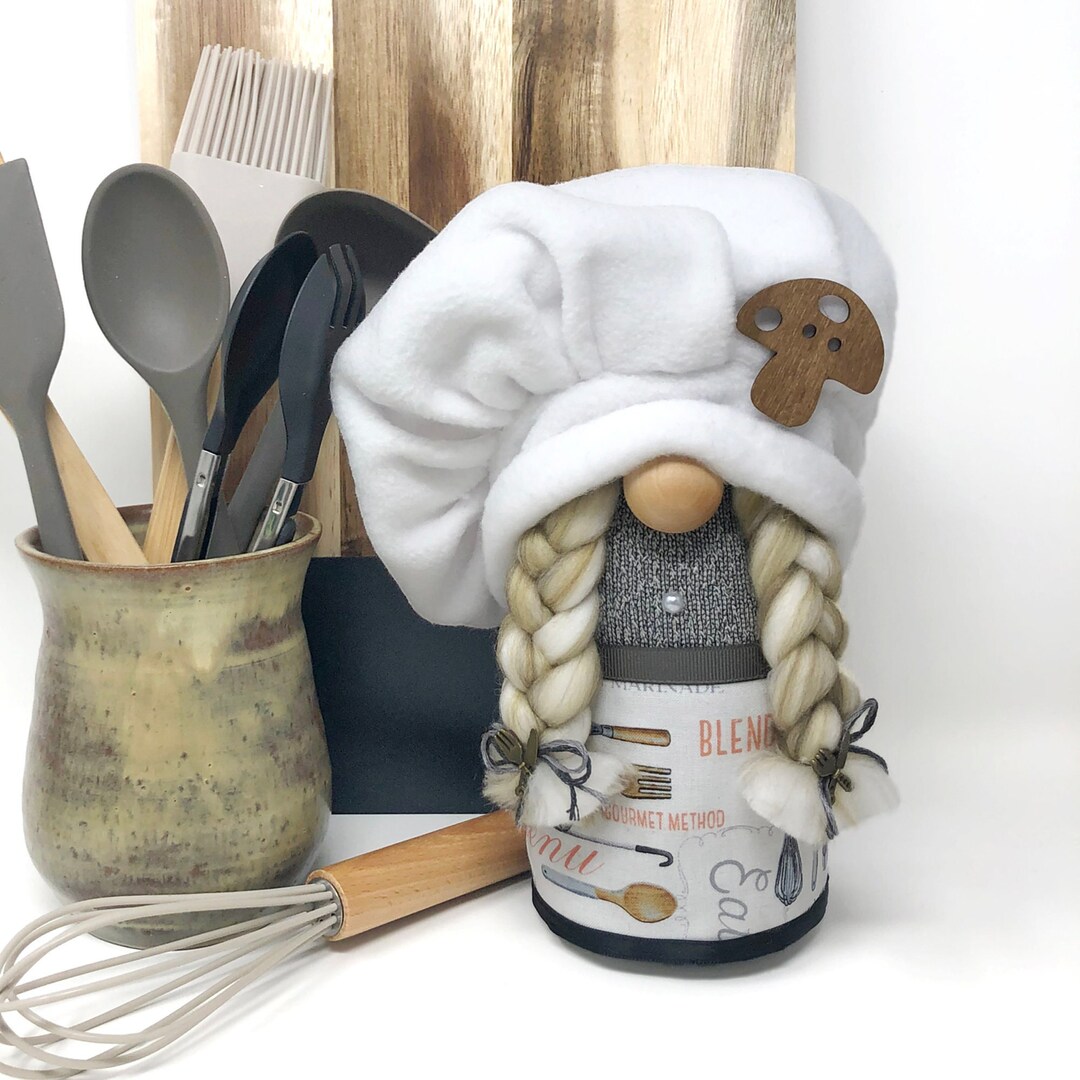 Chef Gnome | Female Chef, Gnome Decor, Handmade Gift, Cooking Gnome - Etsy