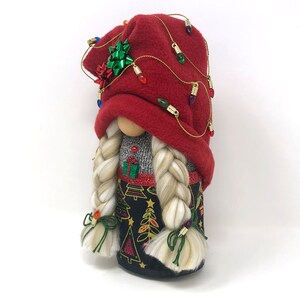 Holiday Decor Female Gnome | Christmas Gnome Decor, Unique Handmade ...