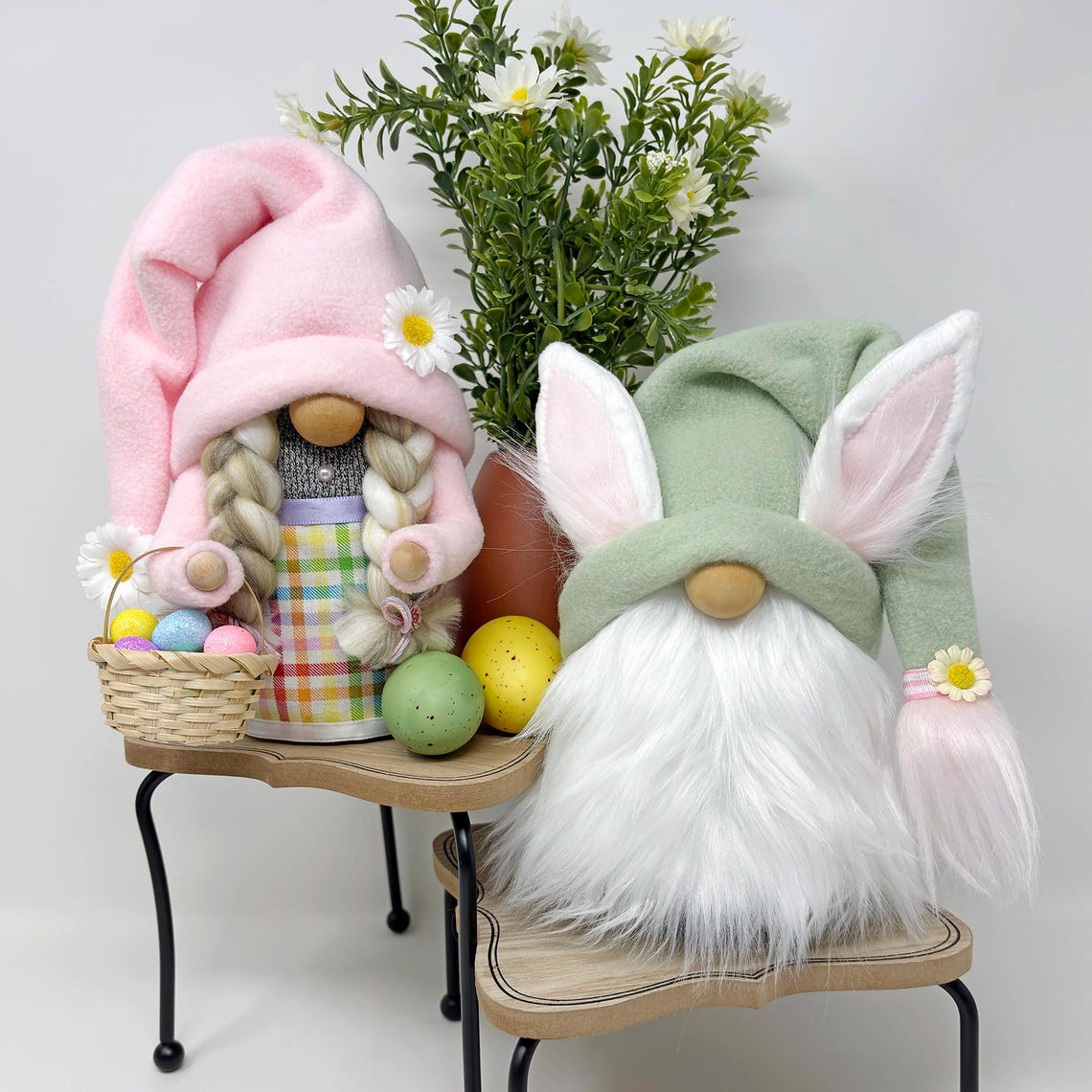 Bunny Gnome | Easter Gnome, Spring Gnome, Easter Decorations, Handmade ...