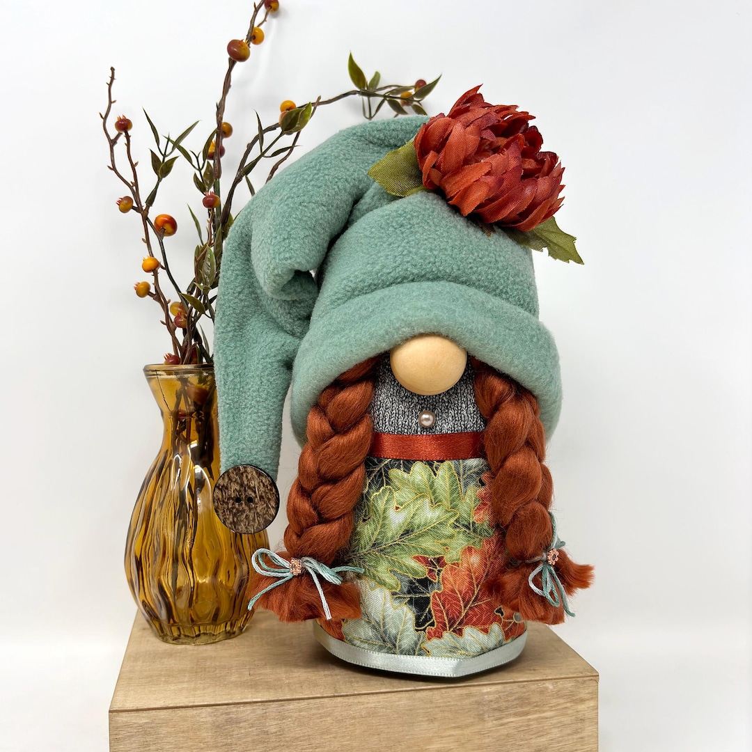 Fall Female Gnome | Fall Gnome Decor, Handmade Gift - Etsy