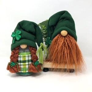 St. Patrick's Day Gnomes | Irish Decorations, Handmade Gnome, Shamrock ...