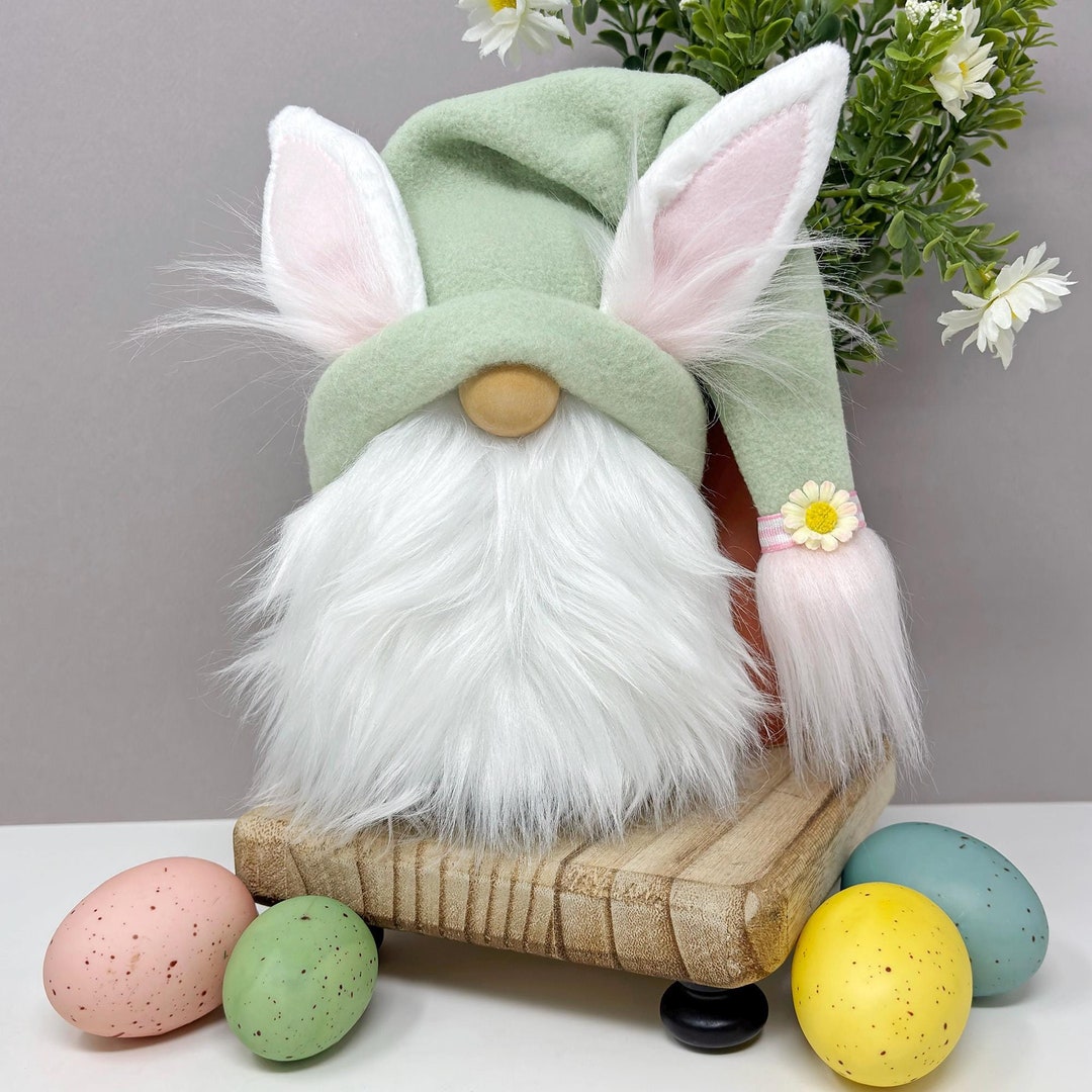 Bunny Gnome | Easter Gnome, Spring Gnome, Easter Decorations, Handmade ...