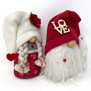 Valentine's Gnome Couple | Valentine Gift, Gnome Decor, Valentine's Day ...