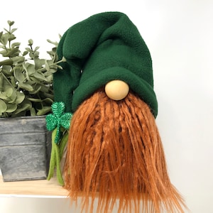 St. Patrick's Day Gnomes | Irish Decorations, Handmade Gnome, Shamrock ...