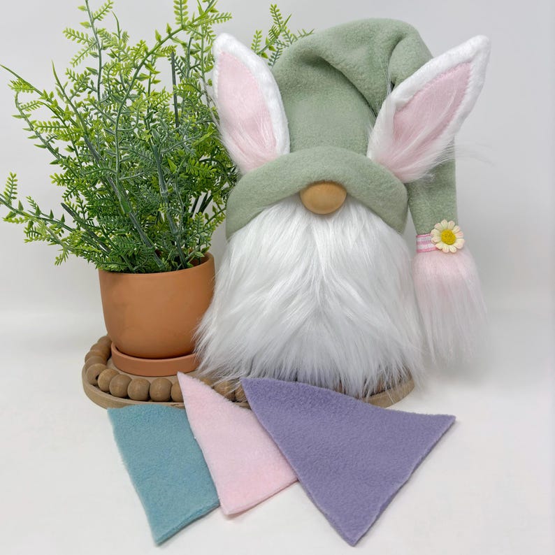 Bunny Gnome | Easter Gnome, Spring Gnome, Easter Decorations, Handmade ...