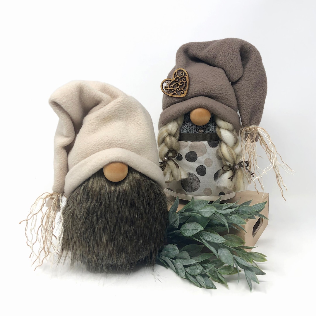 Rustic Gnome Couple Handmade Gnome Decor, Valentines Gnome, Boho Gnome ...