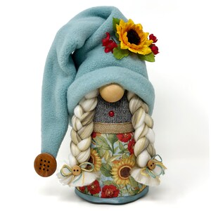 Summer Sunflower Gnome | Female Gnome, Summer Gnome Decor, Handmade ...
