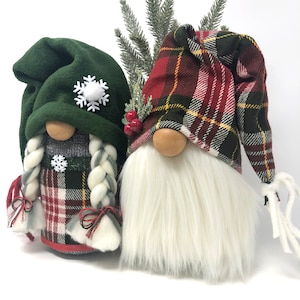 Holiday Gnome Couple | Christmas Gnome Family, Gnome Decor, Christmas ...