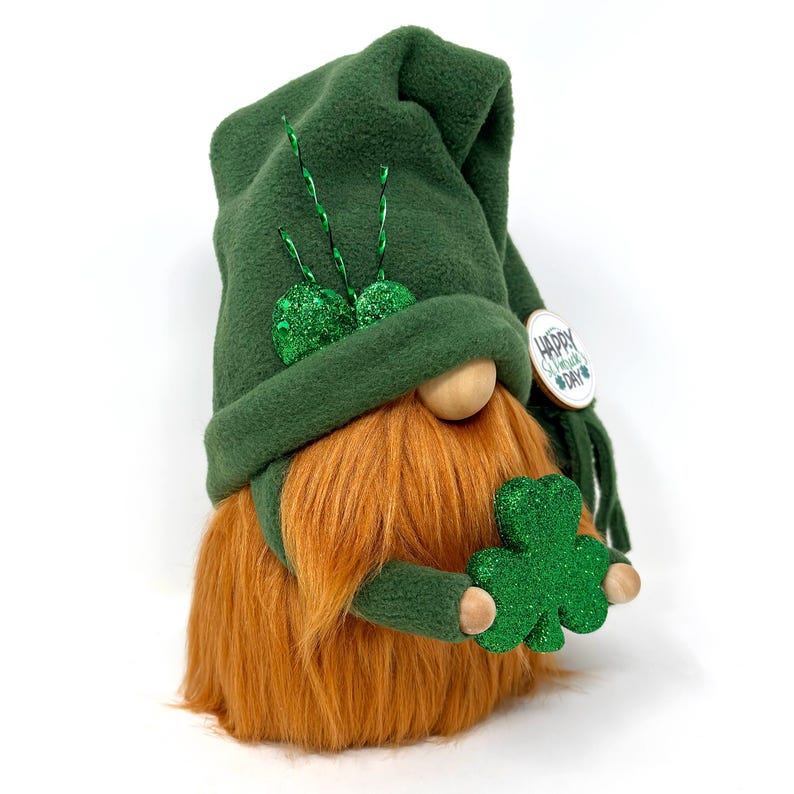 Gnomo de San Patricio / Decoración de gnomos, Decoración del Día de San ...