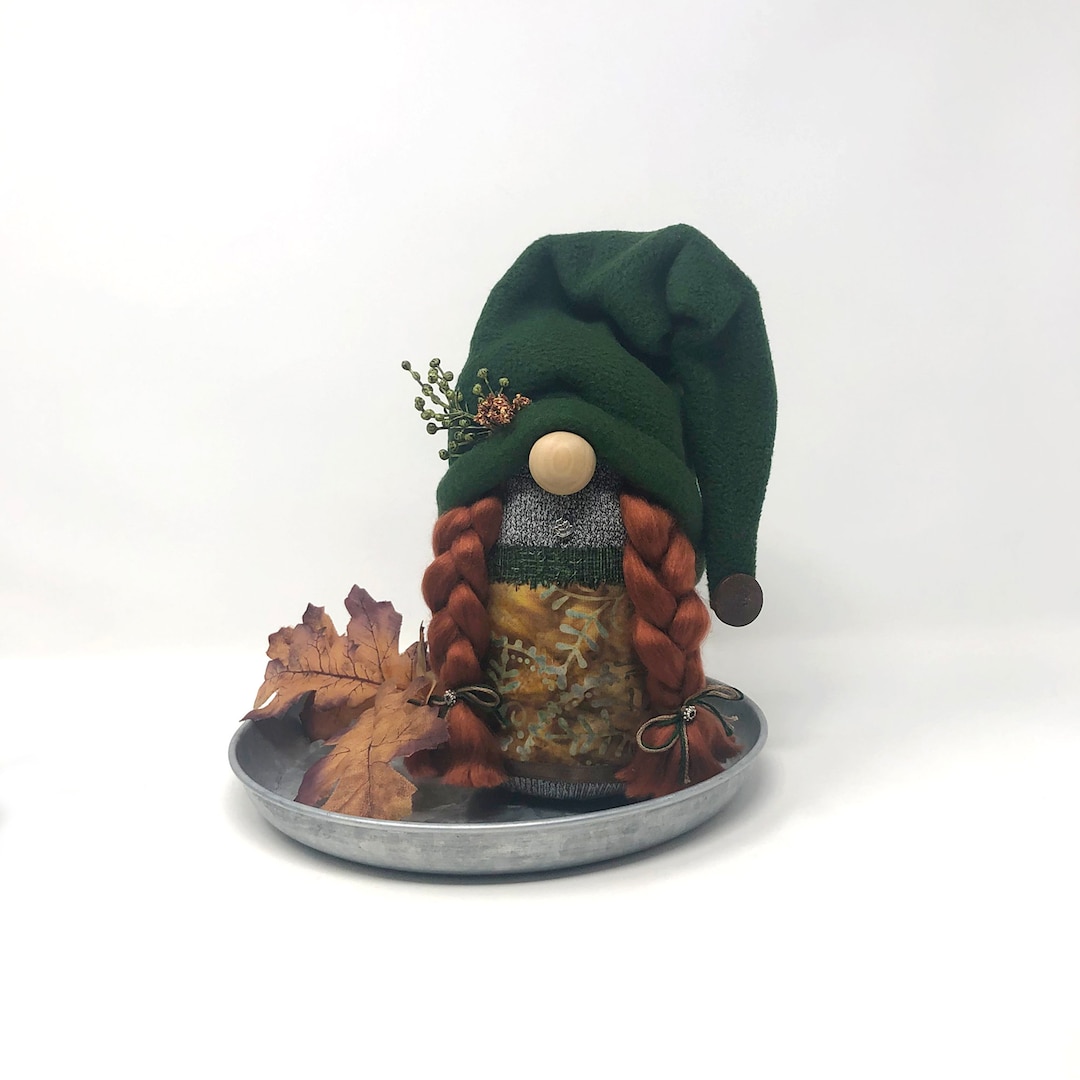 Redhead Female Gnome Boho Gnome Gnome Decor Tiered Tray - Etsy