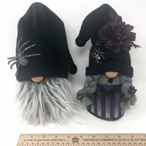 Halloween Gnome Couple Fall Home Decor, Witch Gnome, Goth Gnomes - Etsy
