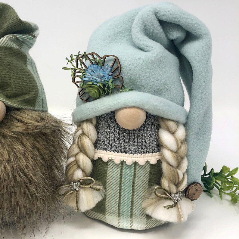 Rustic Gnome Couple Modern Farmhouse Decor Gnome Decor - Etsy