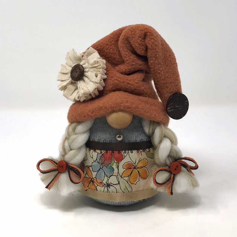 Small Boho Female Gnome Fall Gnome Decor Tiered Tray Decor - Etsy