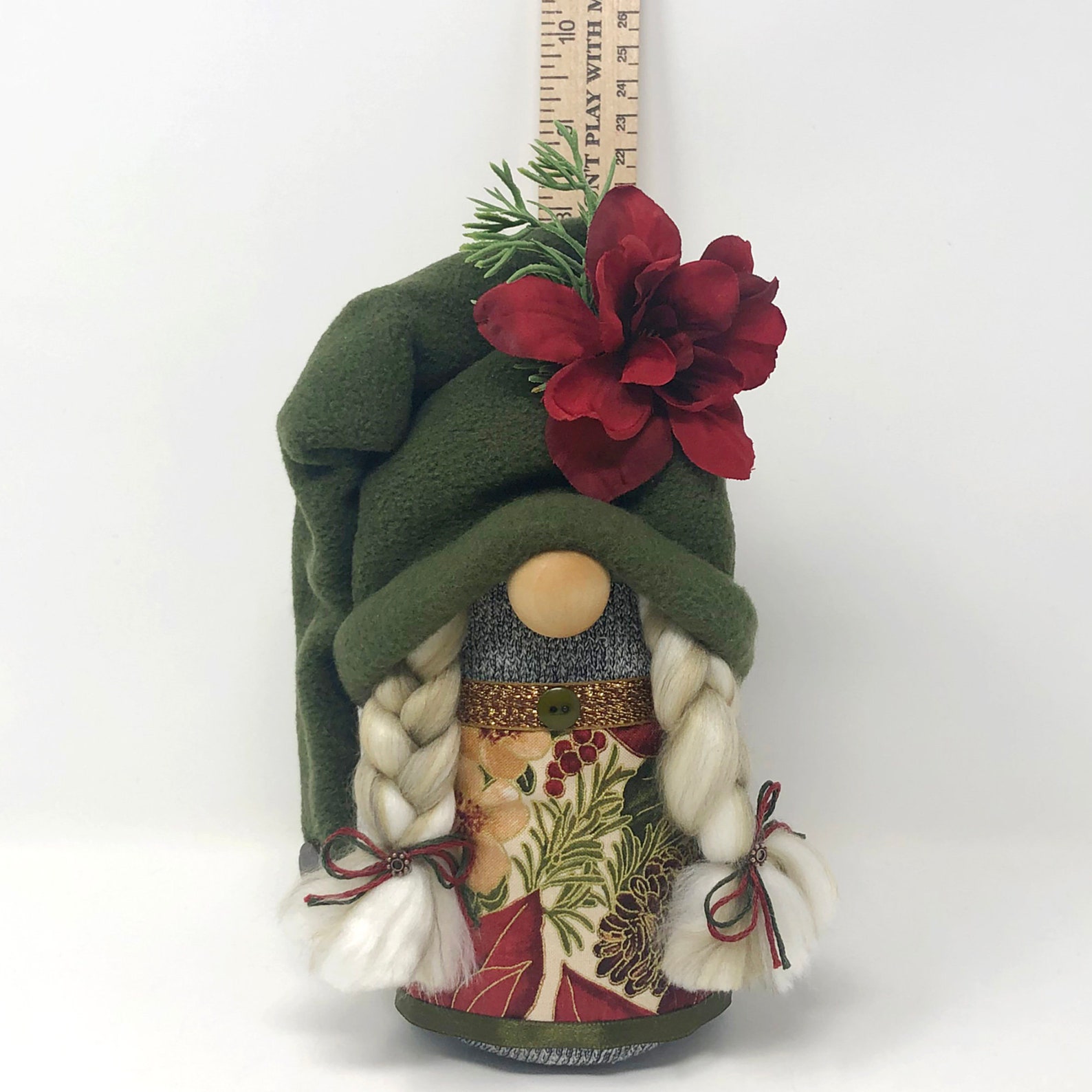 Holiday Female Gnome Christmas Gnome Decor Tiered Tray - Etsy