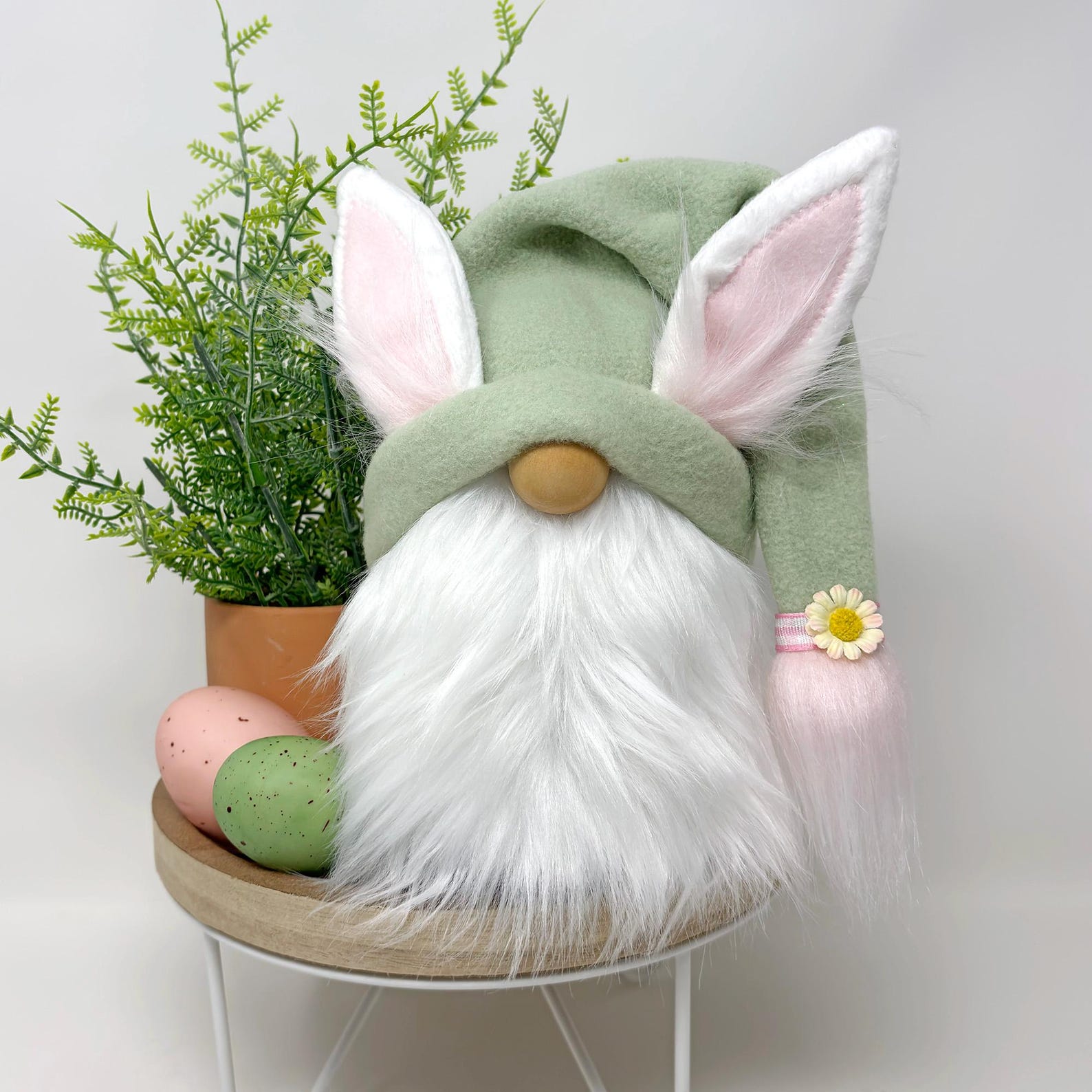 Bunny Gnome | Easter Gnome, Spring Gnome, Easter Decorations, Handmade ...