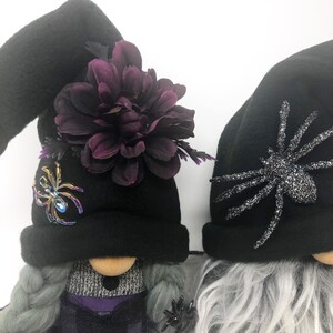 Halloween Gnome Couple Fall Home Decor, Witch Gnome, Goth Gnomes - Etsy