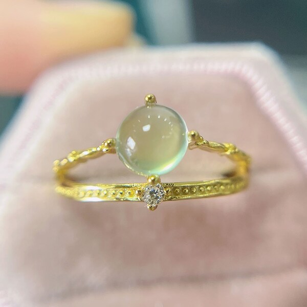 Prehnite Ring - Etsy