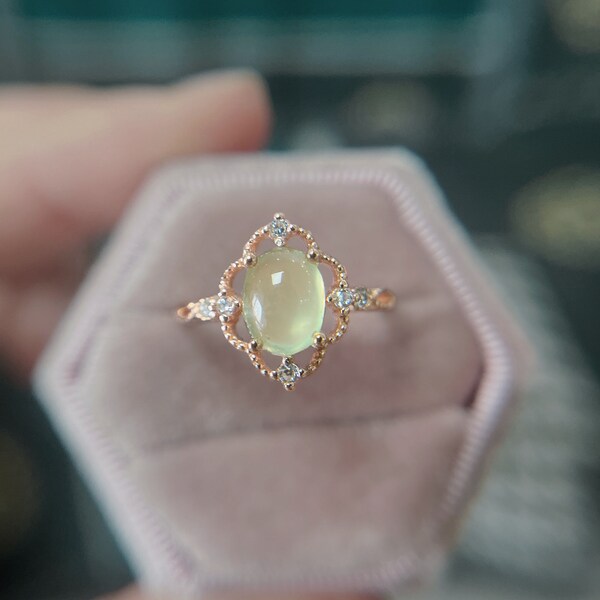 Light Green Ring - Etsy