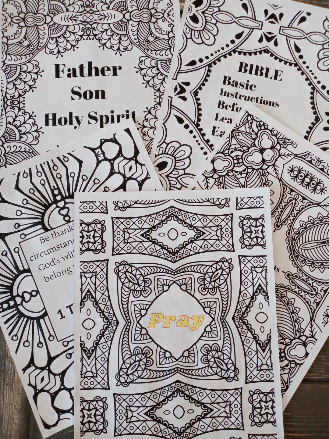 Bible Coloring Pages - Etsy