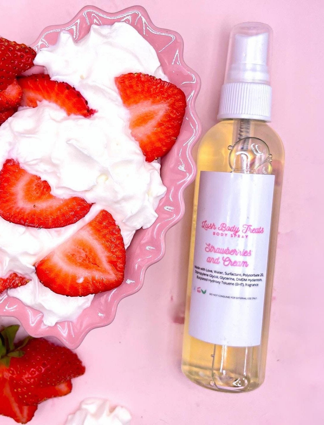 Strawberries & Cream Body Spray - Etsy