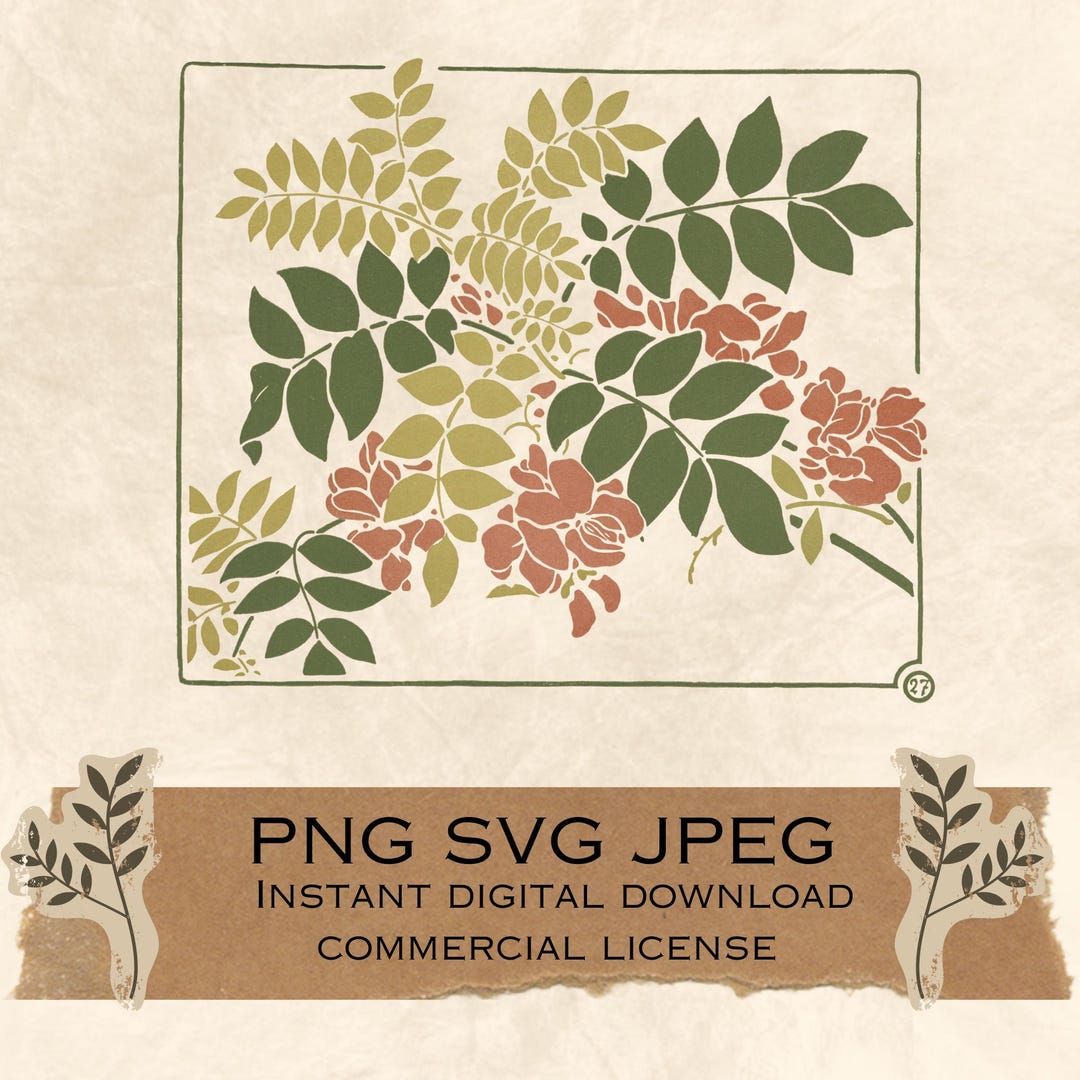 Vine Tree Branch Cut File SVG PNG Clipart| Instant Digital Download ...