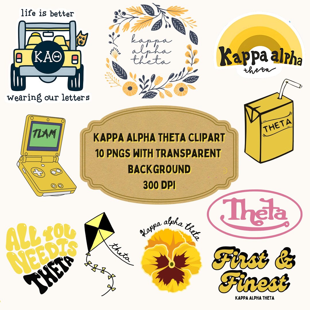 Kappa Alpha Theta Sorority Greek Life Clipart rush Sisterhood College ...