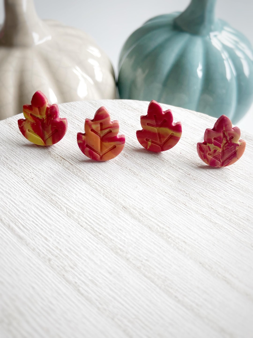 CLAY FALL EARRINGS Handmade Earrings Stud Earrings Polymer Clay ...