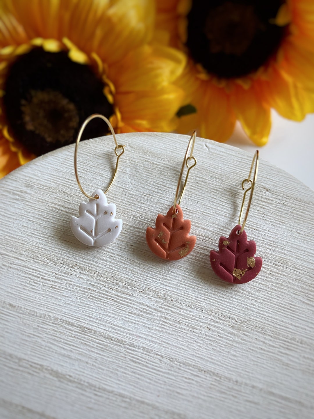 CLAY FALL EARRINGS Handmade Earrings Hoop Earrings - Etsy