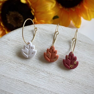 CLAY FALL EARRINGS Handmade Earrings Hoop Earrings - Etsy