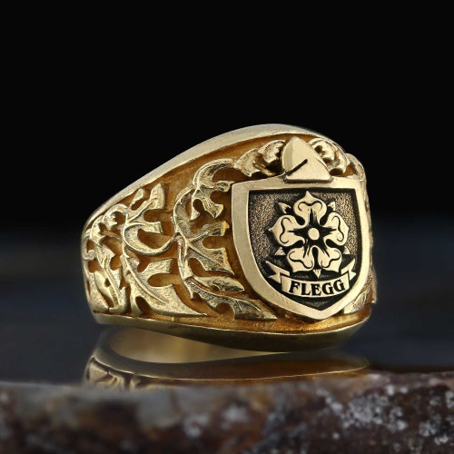 Family Crest Coat of Arms Custom Ring for Personalized Rings - Etsy ...