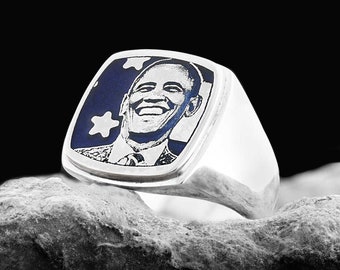 Barack Obama Ring - Etsy