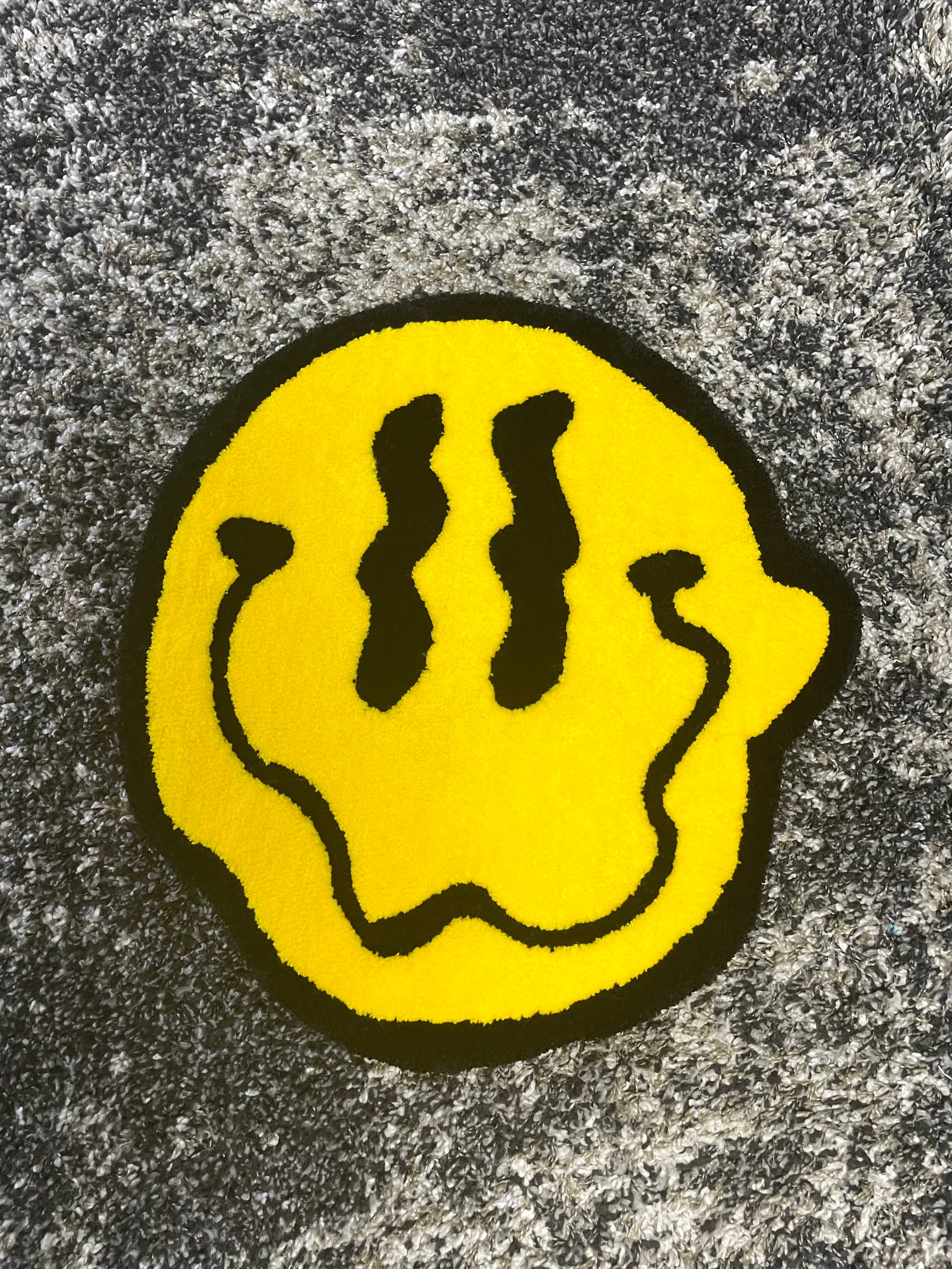 Trippy Smiley Face Wall Rug | Etsy