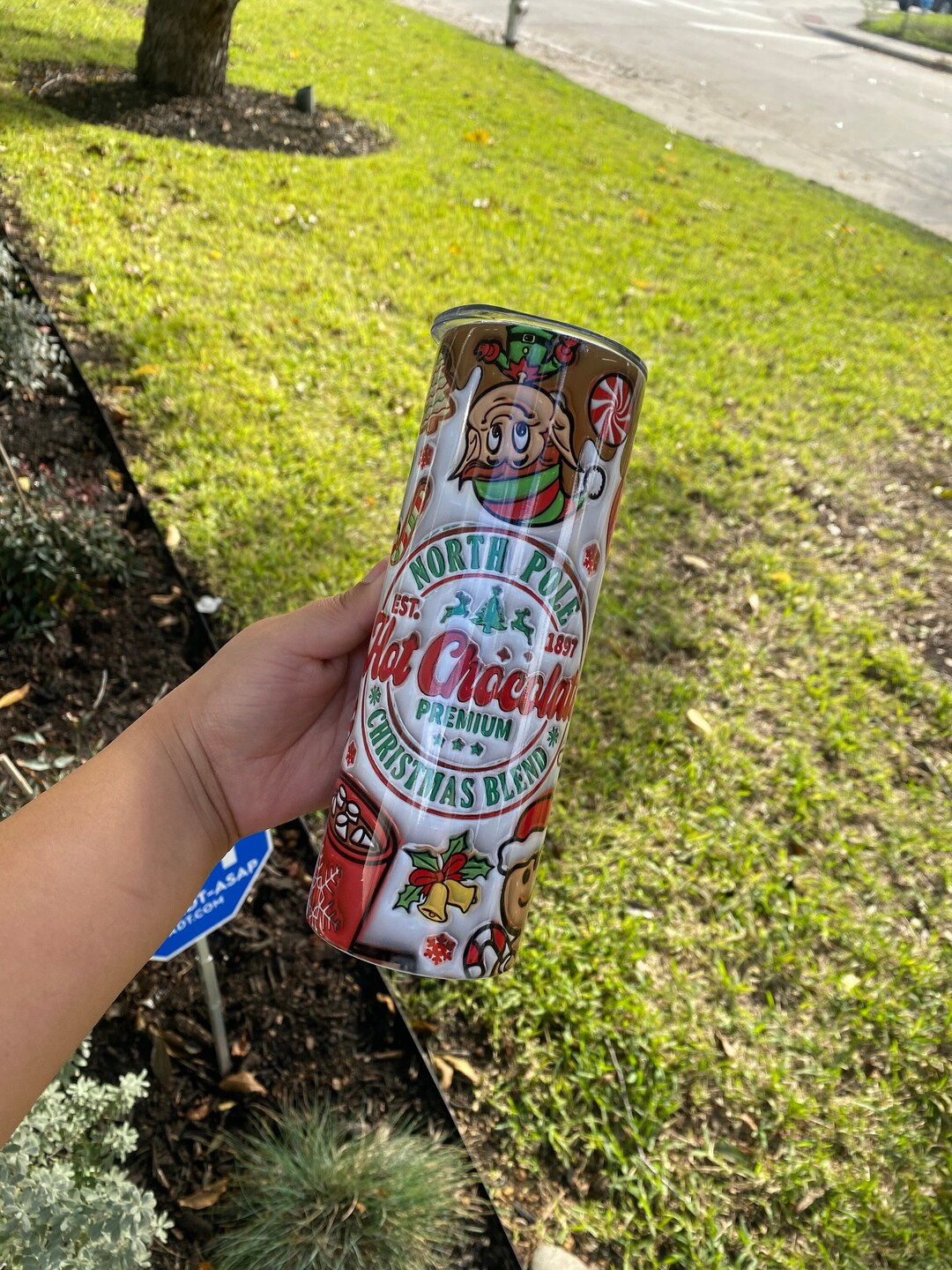 20oz North Pole Christmas Blend Sweets Candy Cane Skinny - Etsy