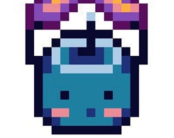 Stardew Valley Green Junimo Sprite Cross Stitch Pattern 2 Poses - Etsy