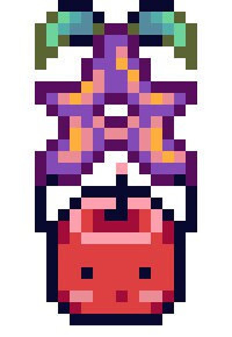 Stardew Valley Cross Stitch Pattern Red Junimo - Etsy