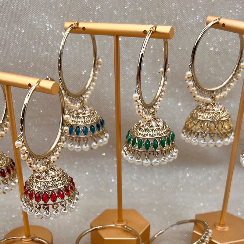Jhumka Earrings - Etsy