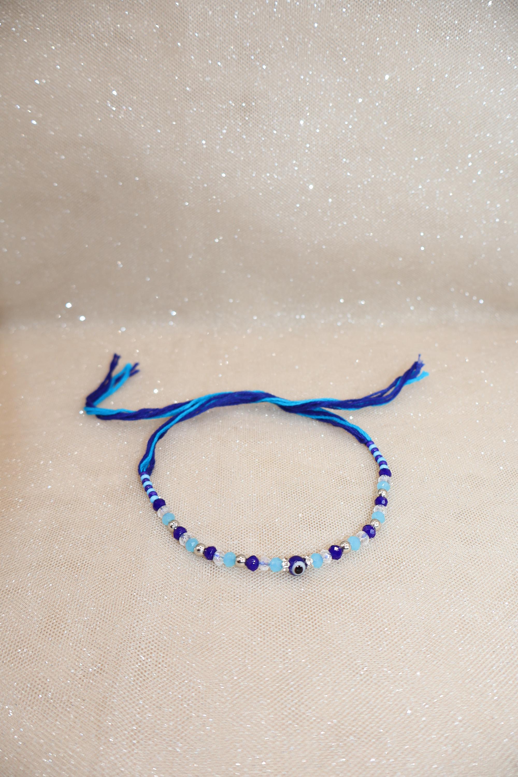 Rakhi / Rakhri- Blue Evil Eye (indian Accessories) Rakshabandhan - Etsy