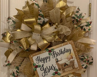 Baby Jesus Wreath - Etsy