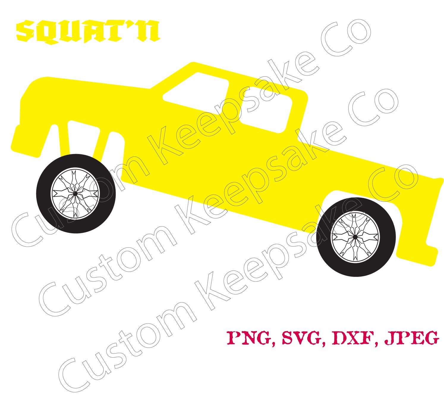 Squatted Truck Digital Download - Etsy