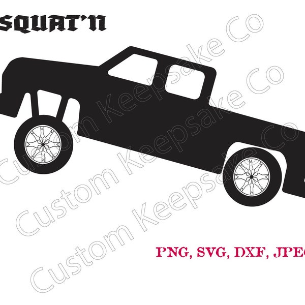 Squatted Truck - Etsy