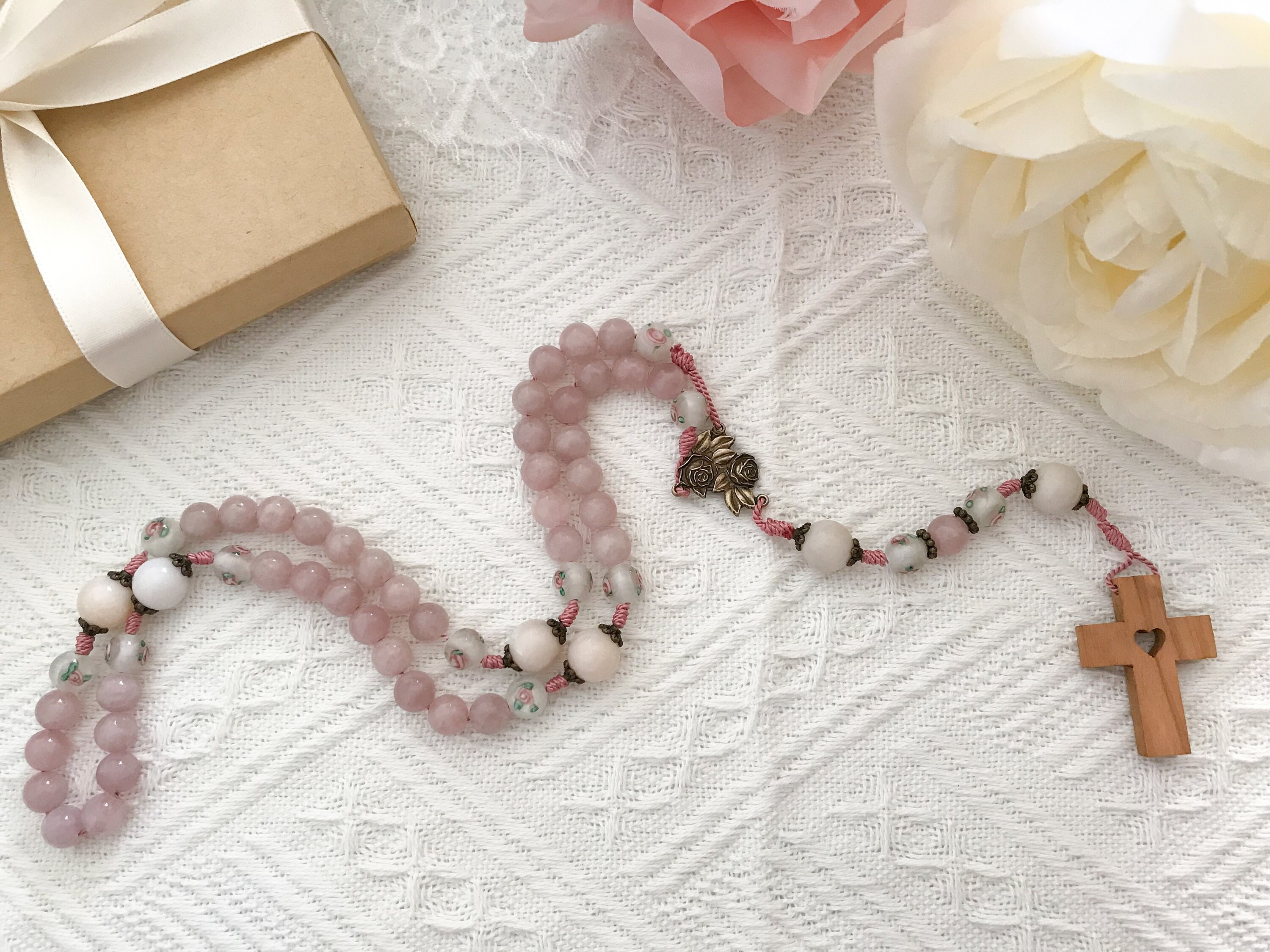 Mystical Rose Rosary Rosa Mystica Handmade Heirloom Rosary - Etsy