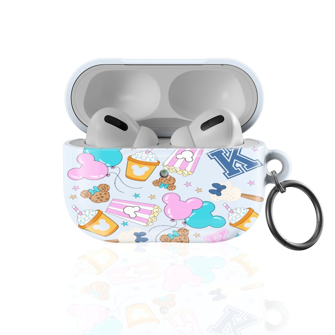 Cute Custom Mickey Park Day Mouse Ear Snack Air Pod Case With Carbineer ...