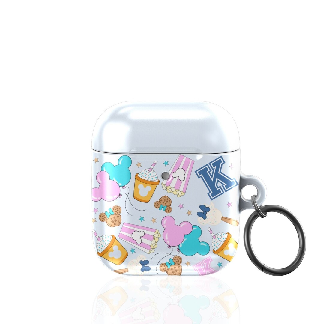 Personalized Initial Mouse Ear Park Day Snack Air Pod 3 Case Cover With ...